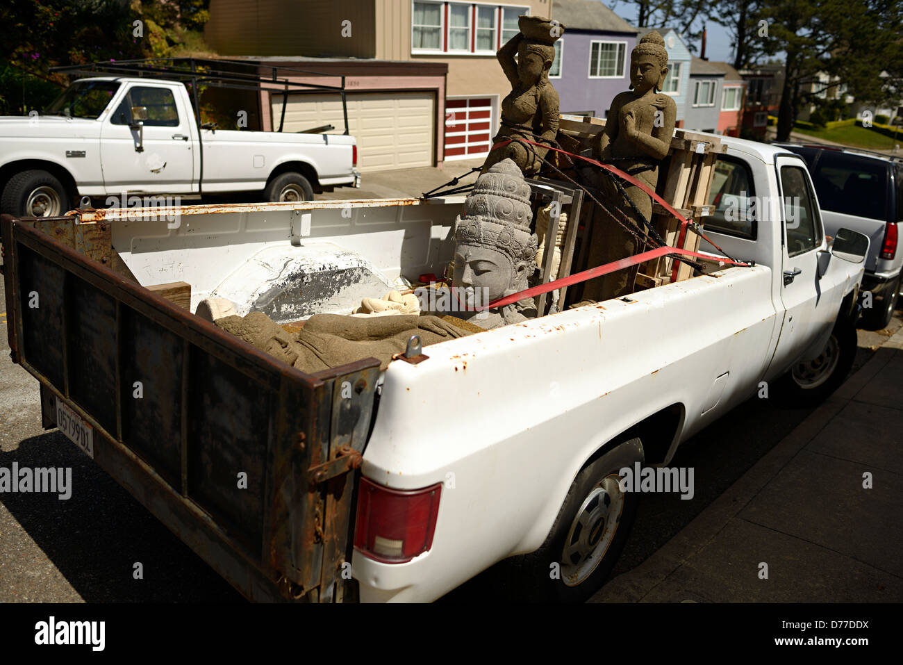 san francisco truck statues Stock Photo - Alamy