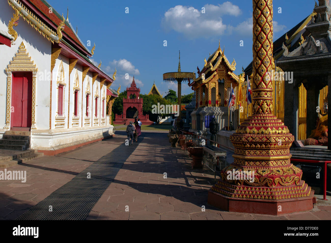 Wat Hariphunchai Temple Lamphun in Thailand Stock Photo - Alamy