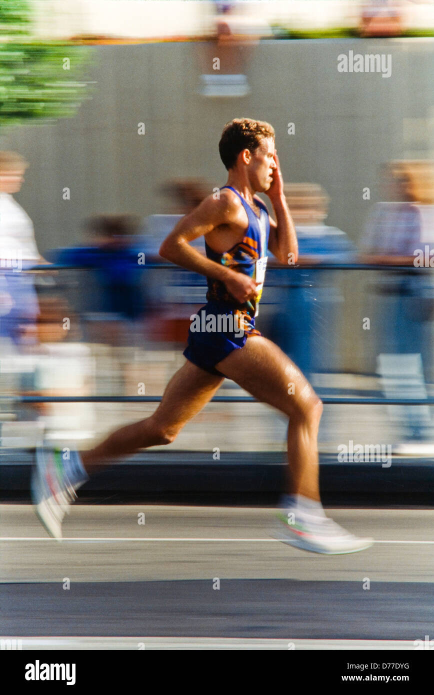 Athletes training triathlon on running hi-res stock photography and ...