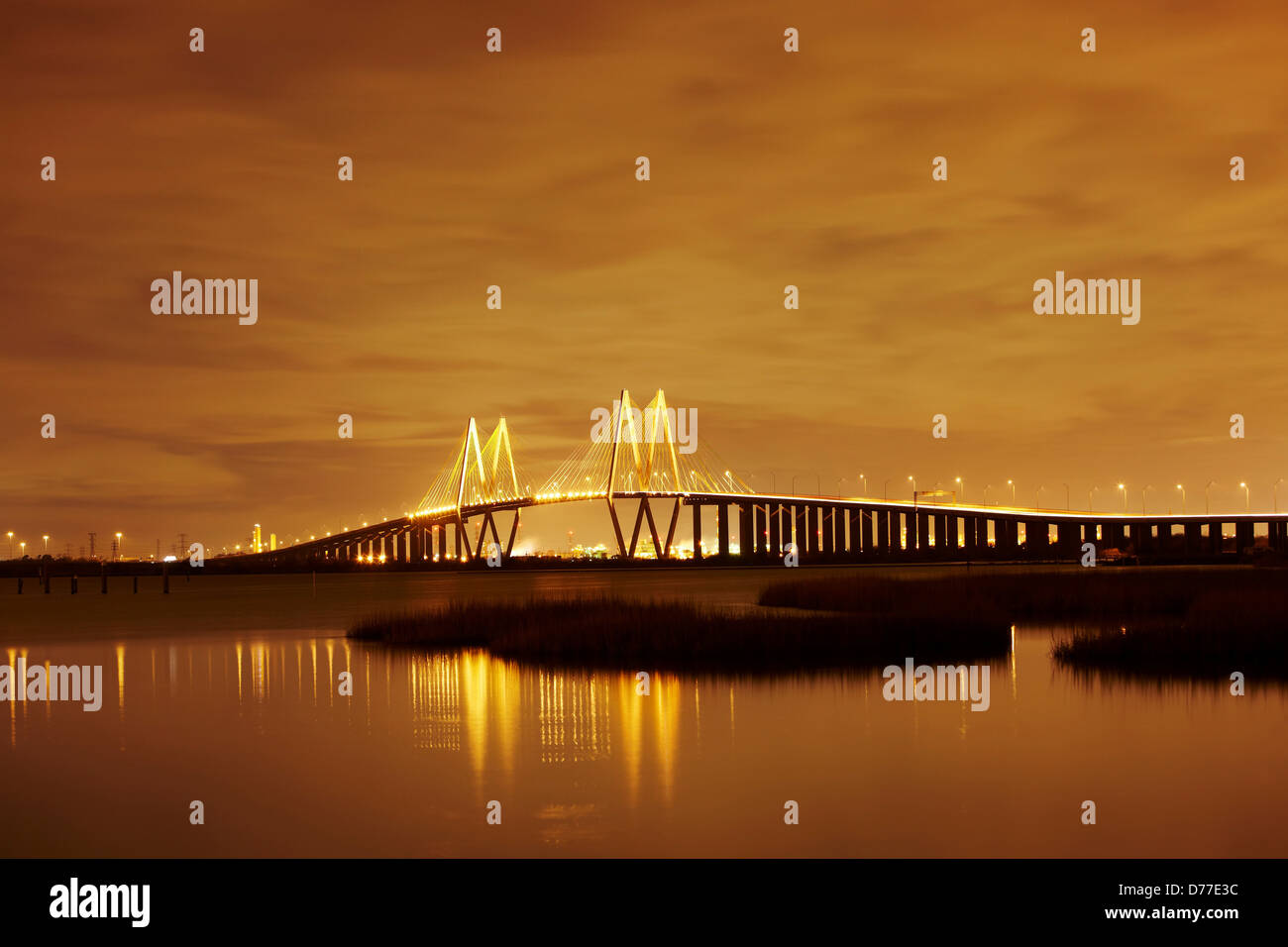 Hartman Bridge At Night Night Shots Of The Fred Hartman Bridge: Night