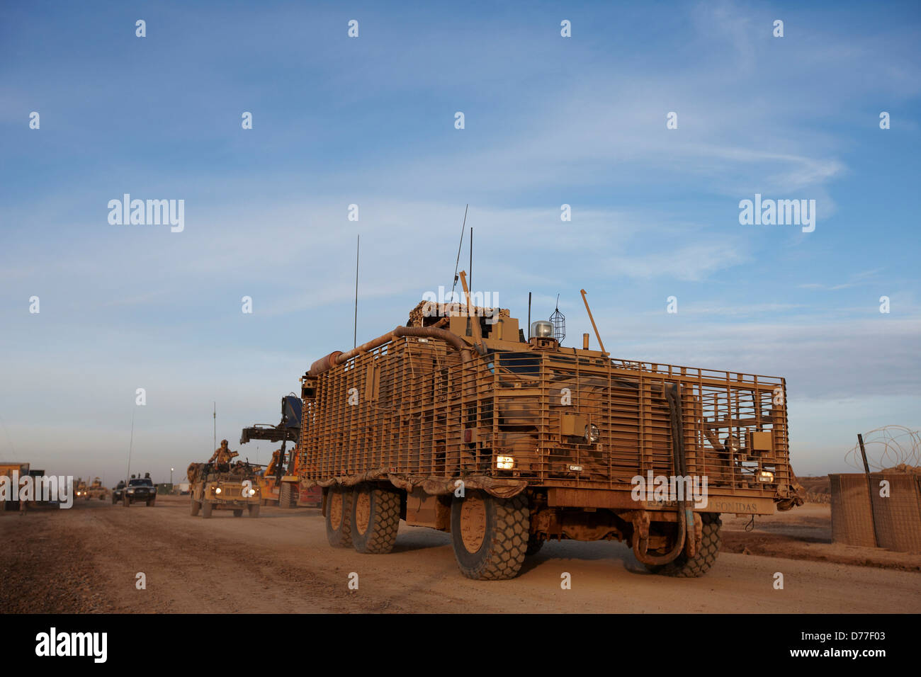 An MRAP or Mine Resistant Ambush Protected Vehicle fitted Lightweight ...