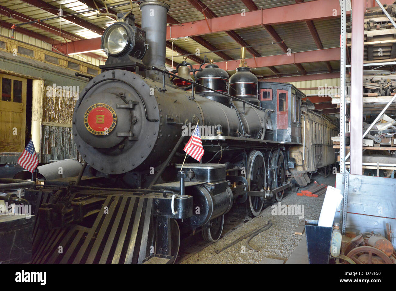American Steam Locomotive Stock Photo - Alamy