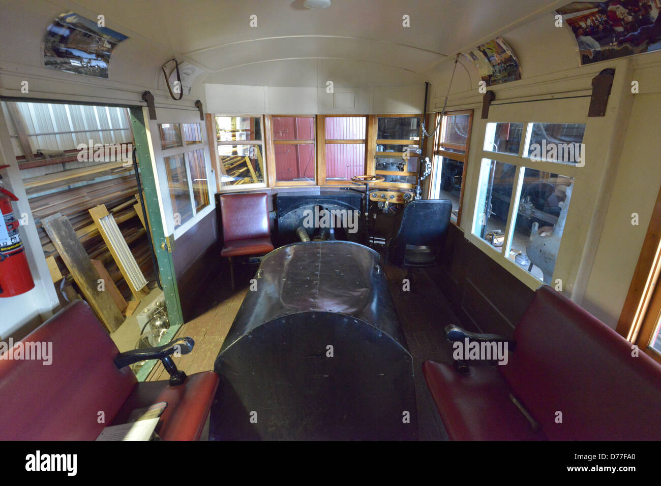 An early 19 th century American powered railway coach Stock Photo - Alamy