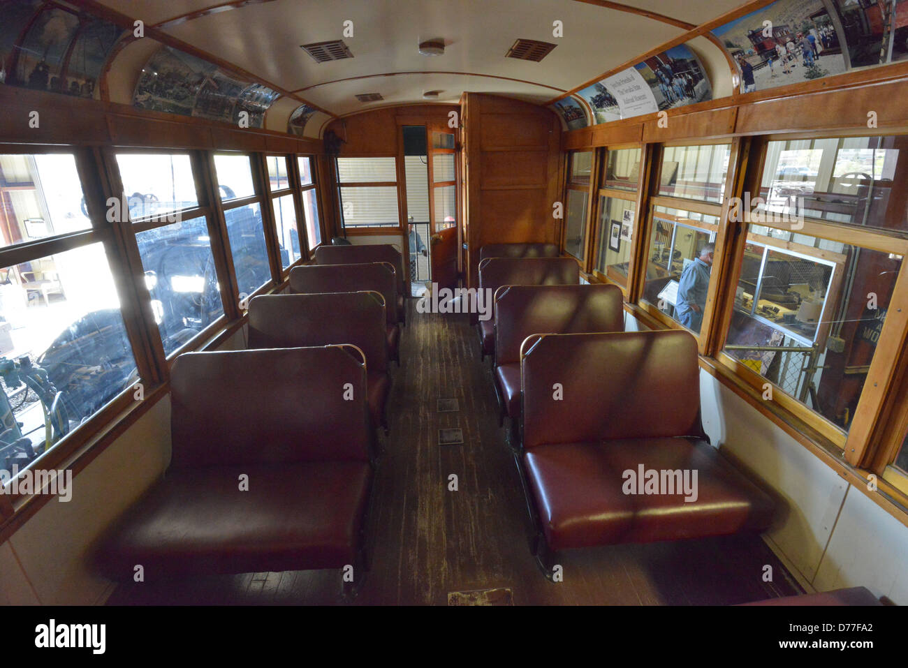 An early 19 th century American powered railway coach Stock Photo - Alamy