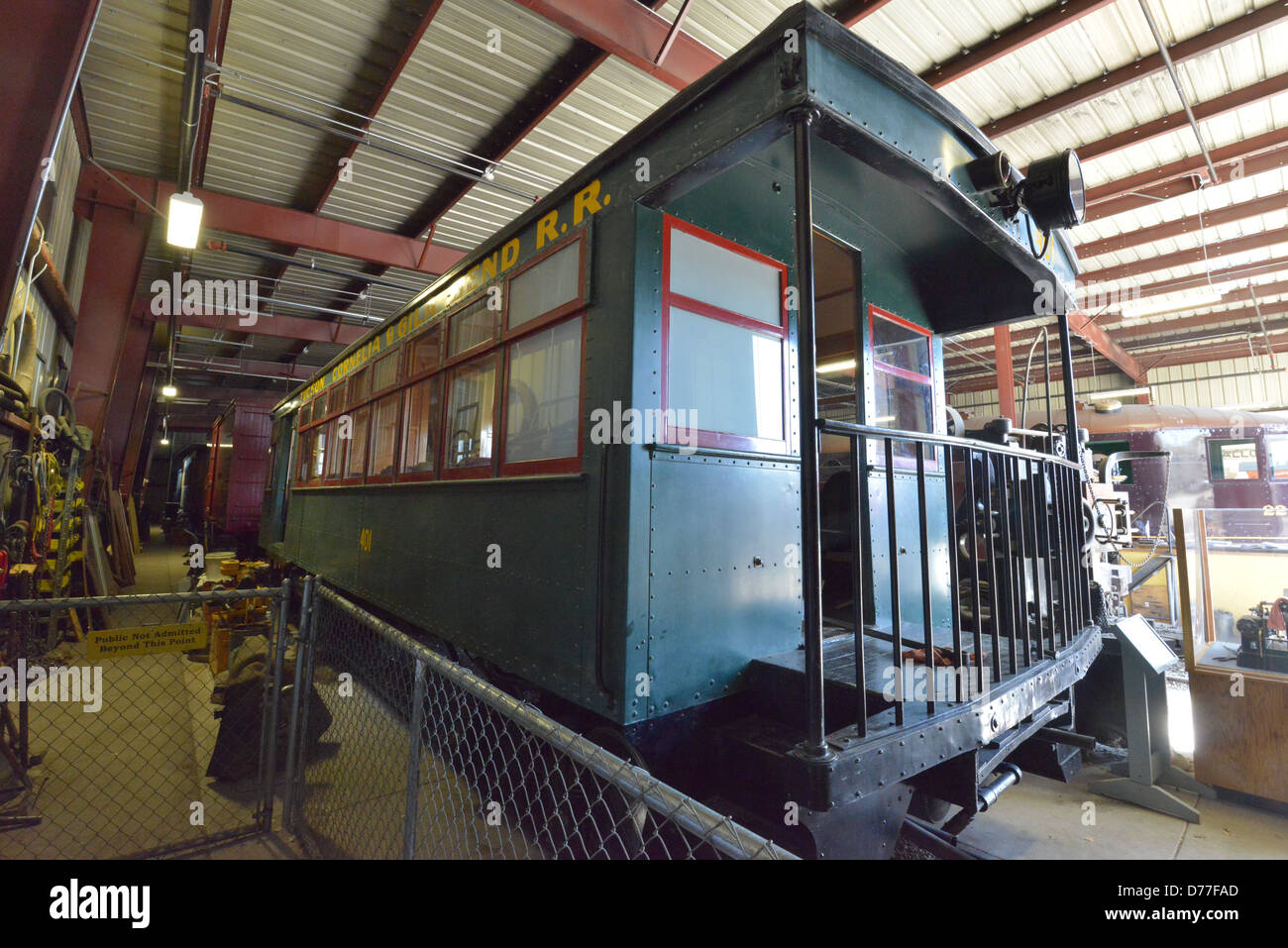 An early 19 th century American powered railway coach Stock Photo - Alamy