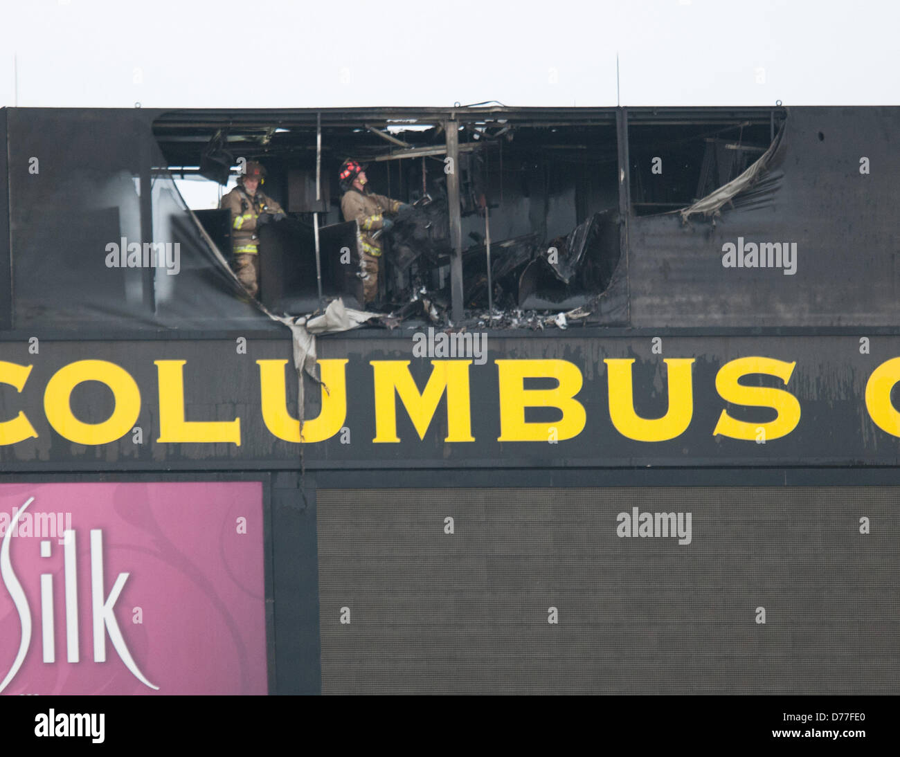 Columbus, Ohio. 27th April, 2013. Columbus Crew Stadium scoreboard ...