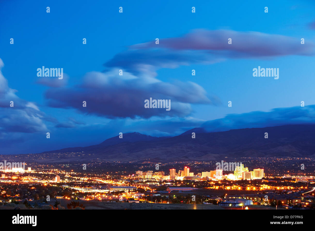 Night scene reno hi-res stock photography and images - Alamy