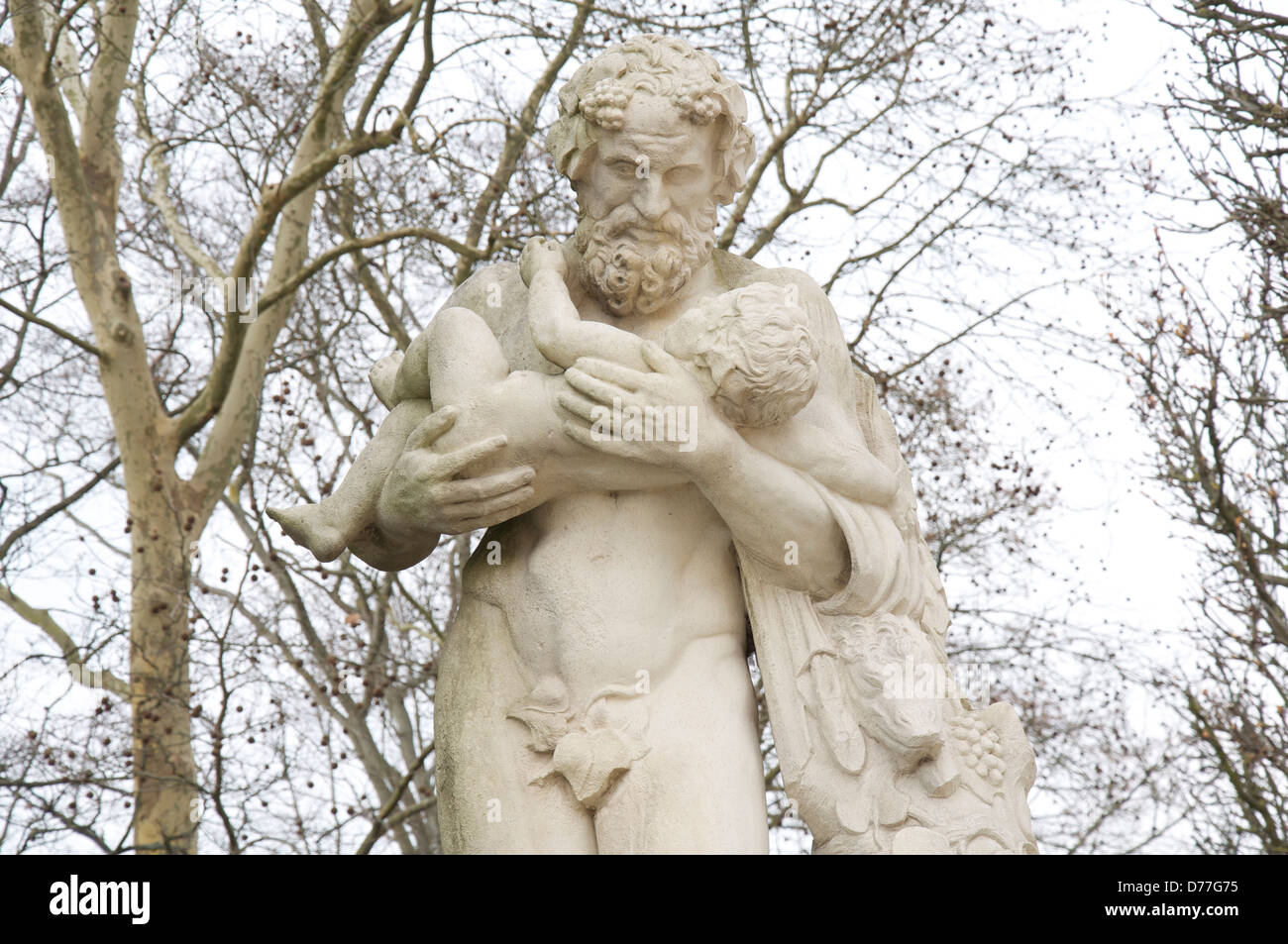 The Borghese Faun: A classical marble statue depicts the satyr Silenus ...