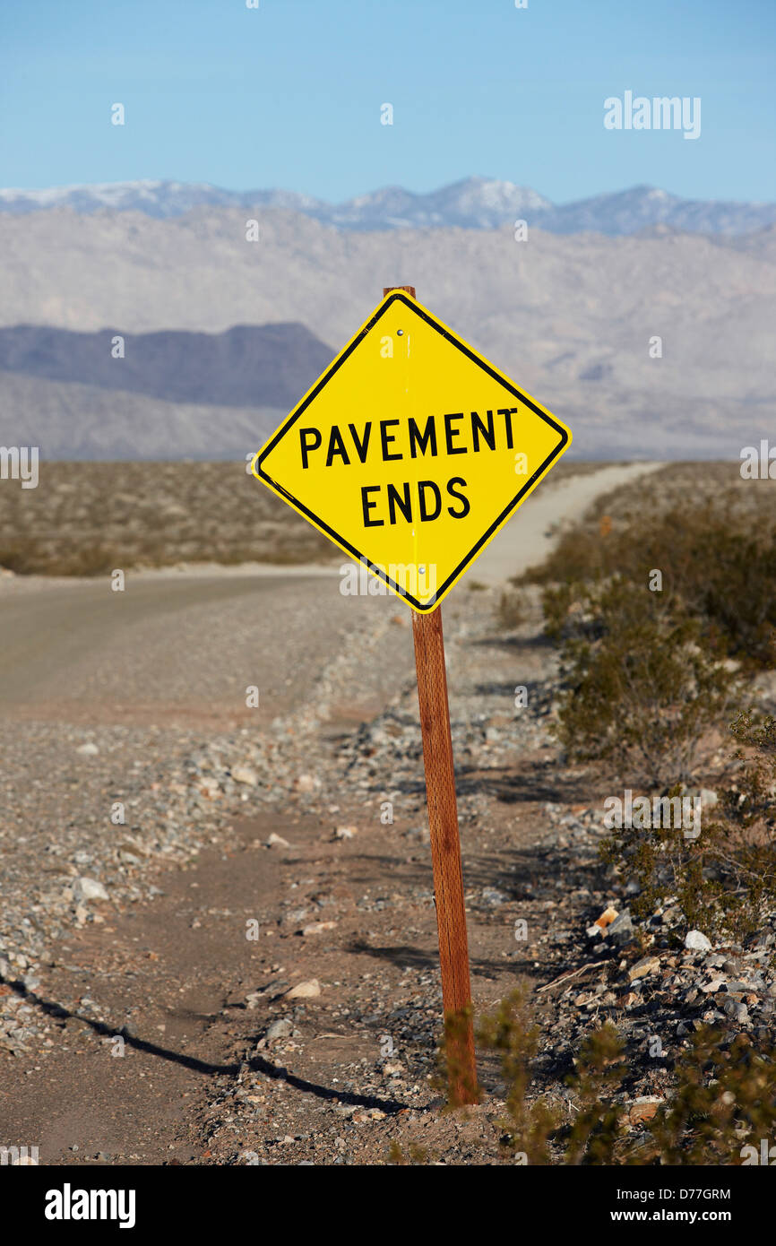 Pavement Ends Sign High Resolution Stock Photography and Images - Alamy