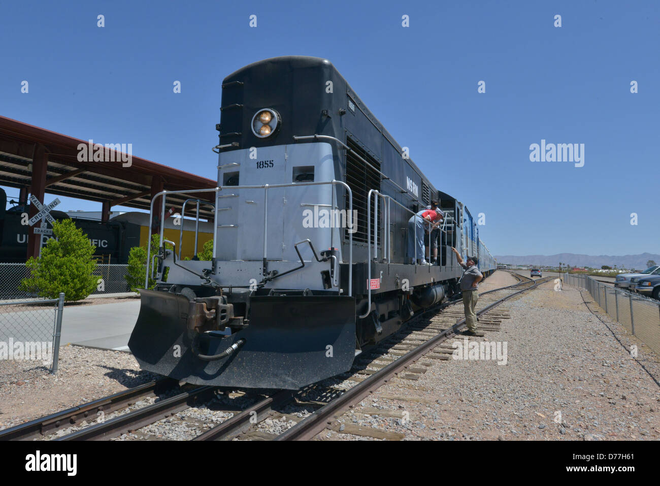 Fairbanks-Morse Diesel locomotive Stock Photo - Alamy