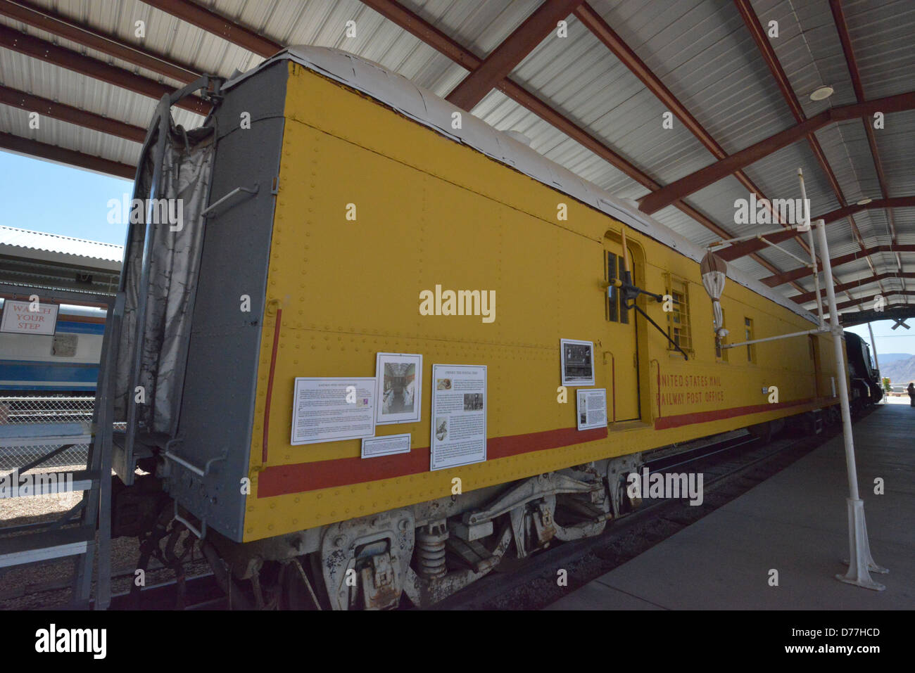 United States Railroad Mail car Stock Photo - Alamy