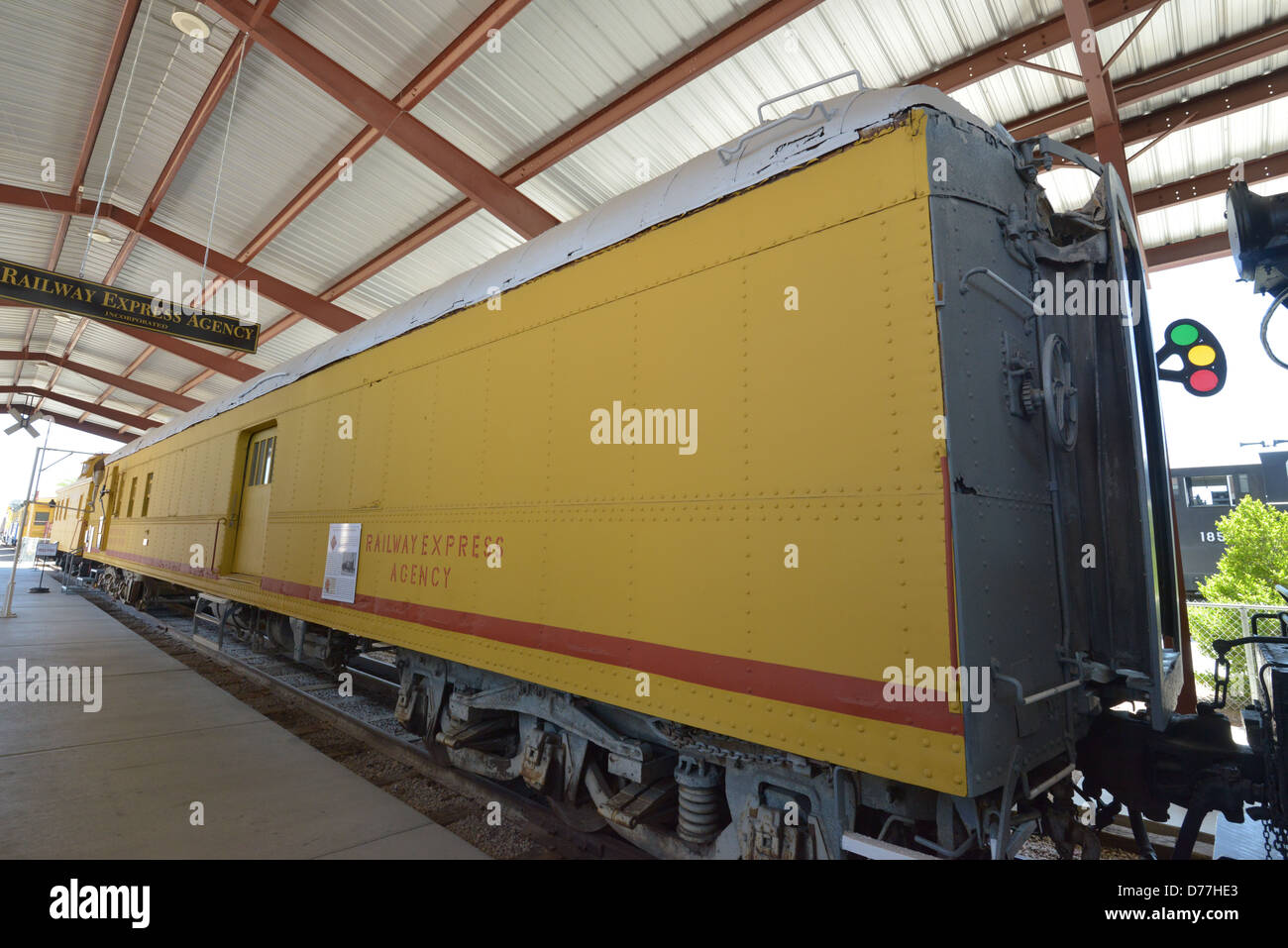 United States Railroad Mail car Stock Photo - Alamy