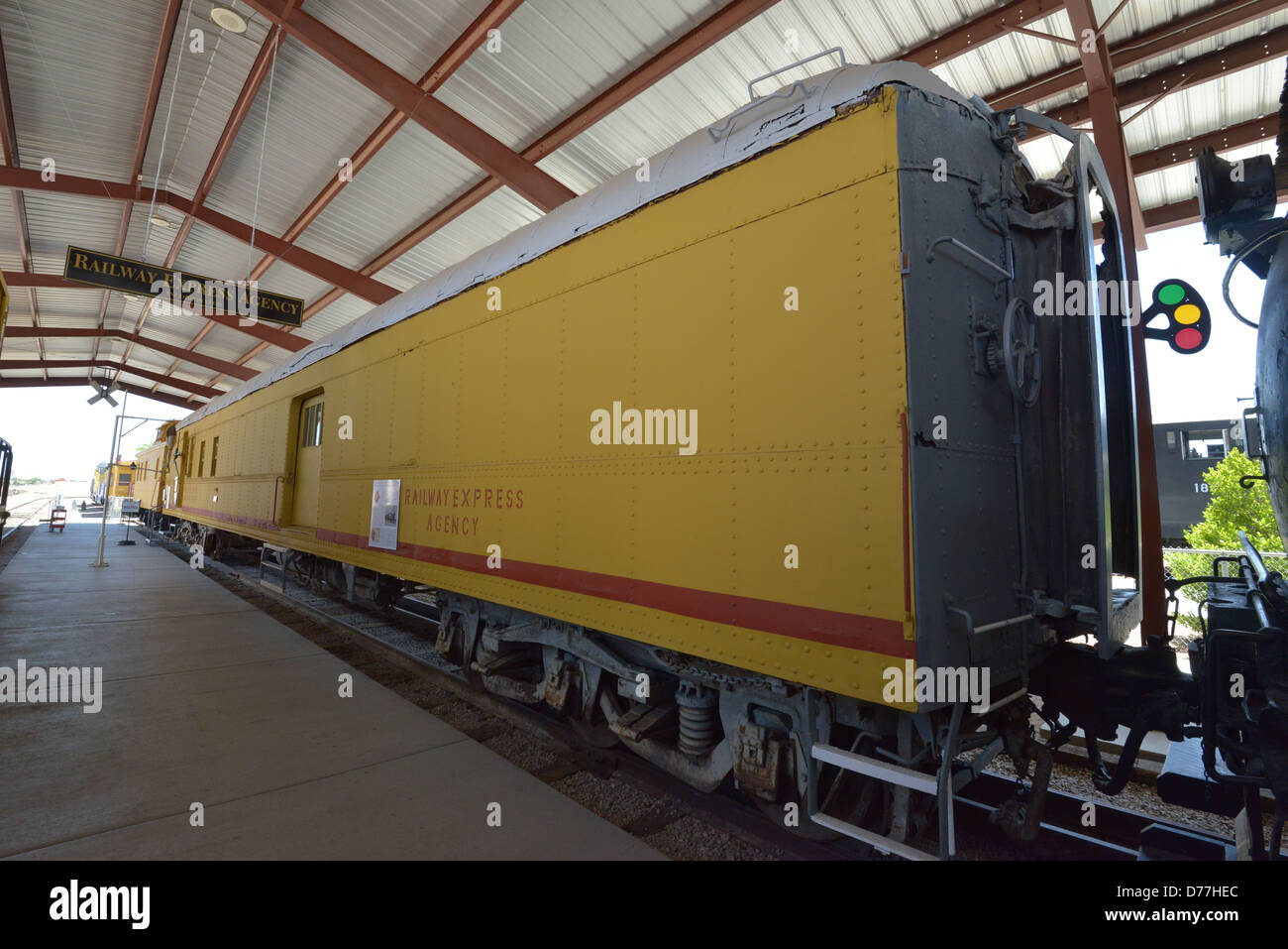 United States Railroad Mail car Stock Photo - Alamy