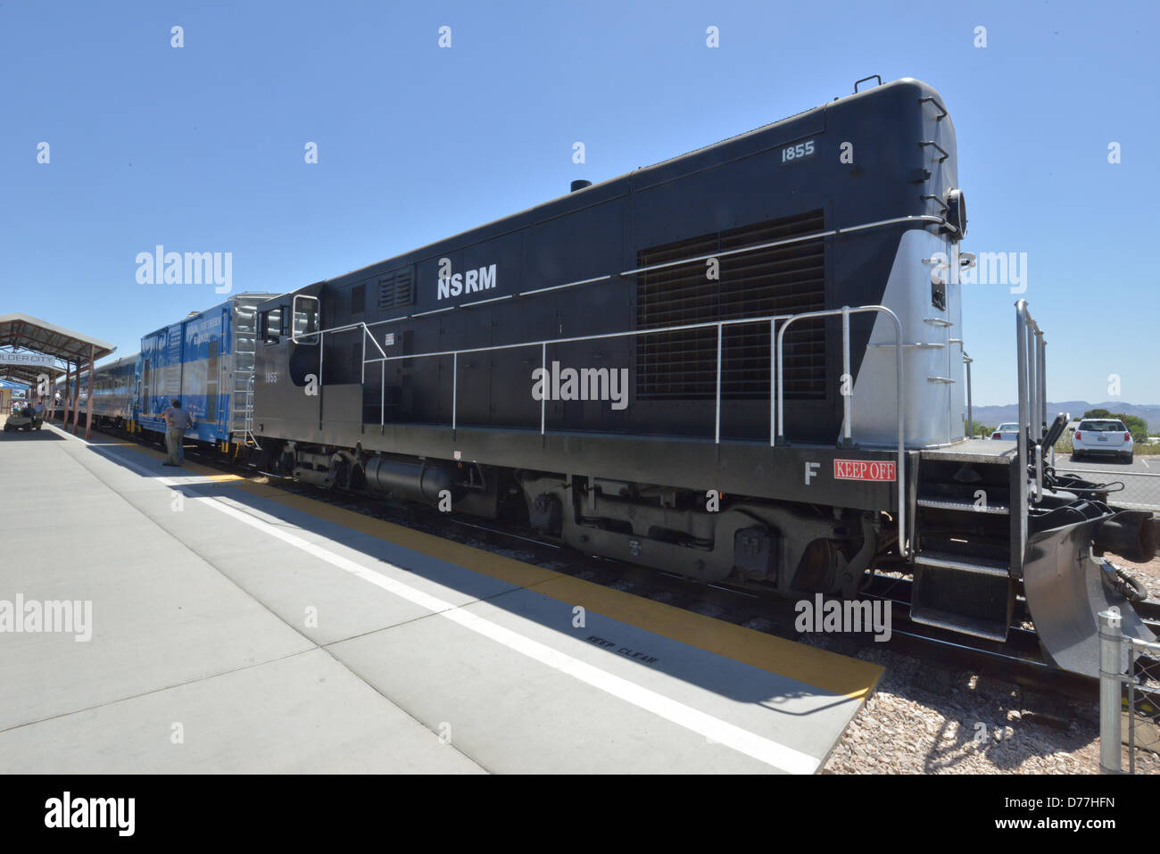 Fairbanks-Morse Diesel locomotive Stock Photo - Alamy