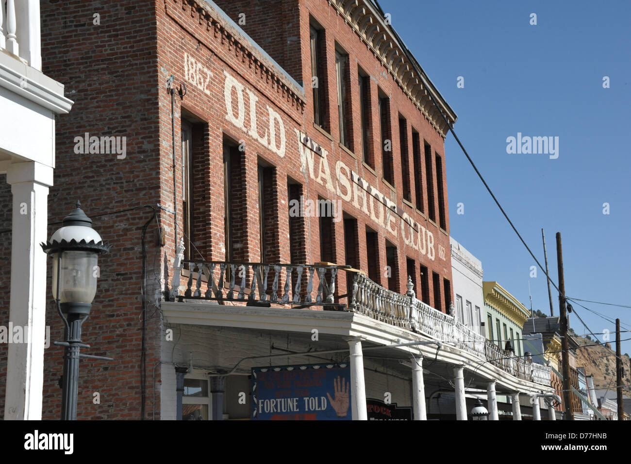 Virginia city an old gold and silver town from the wild west Stock ...