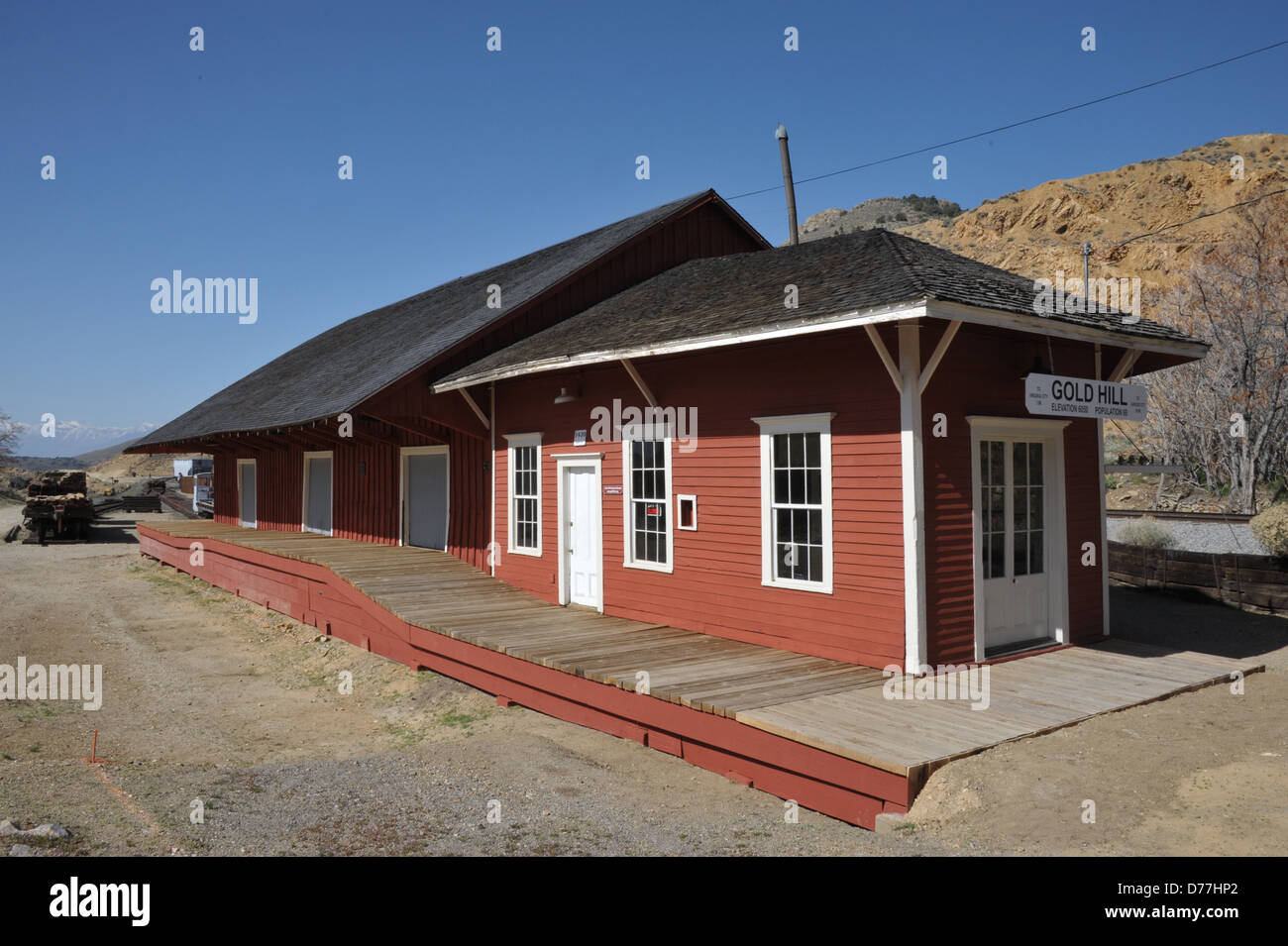 Virginia city an old gold and silver town from the wild west Stock ...