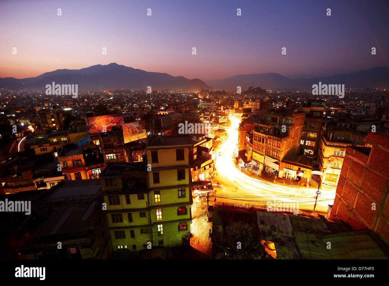 Kathmandu city himalaya range nepal hi-res stock photography and images ...