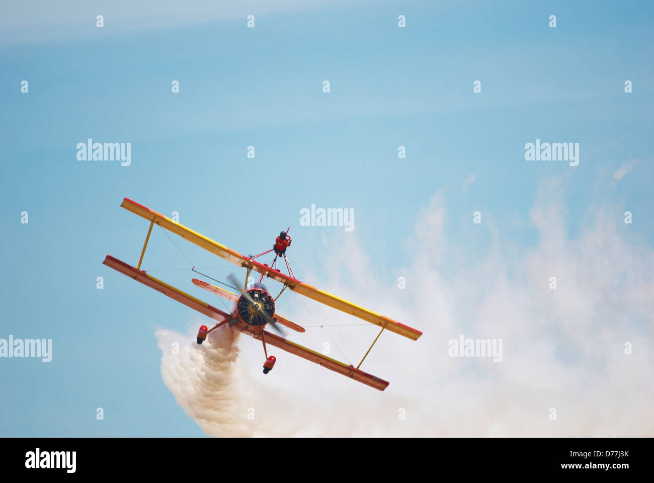 Stunt biplane hi-res stock photography and images - Alamy
