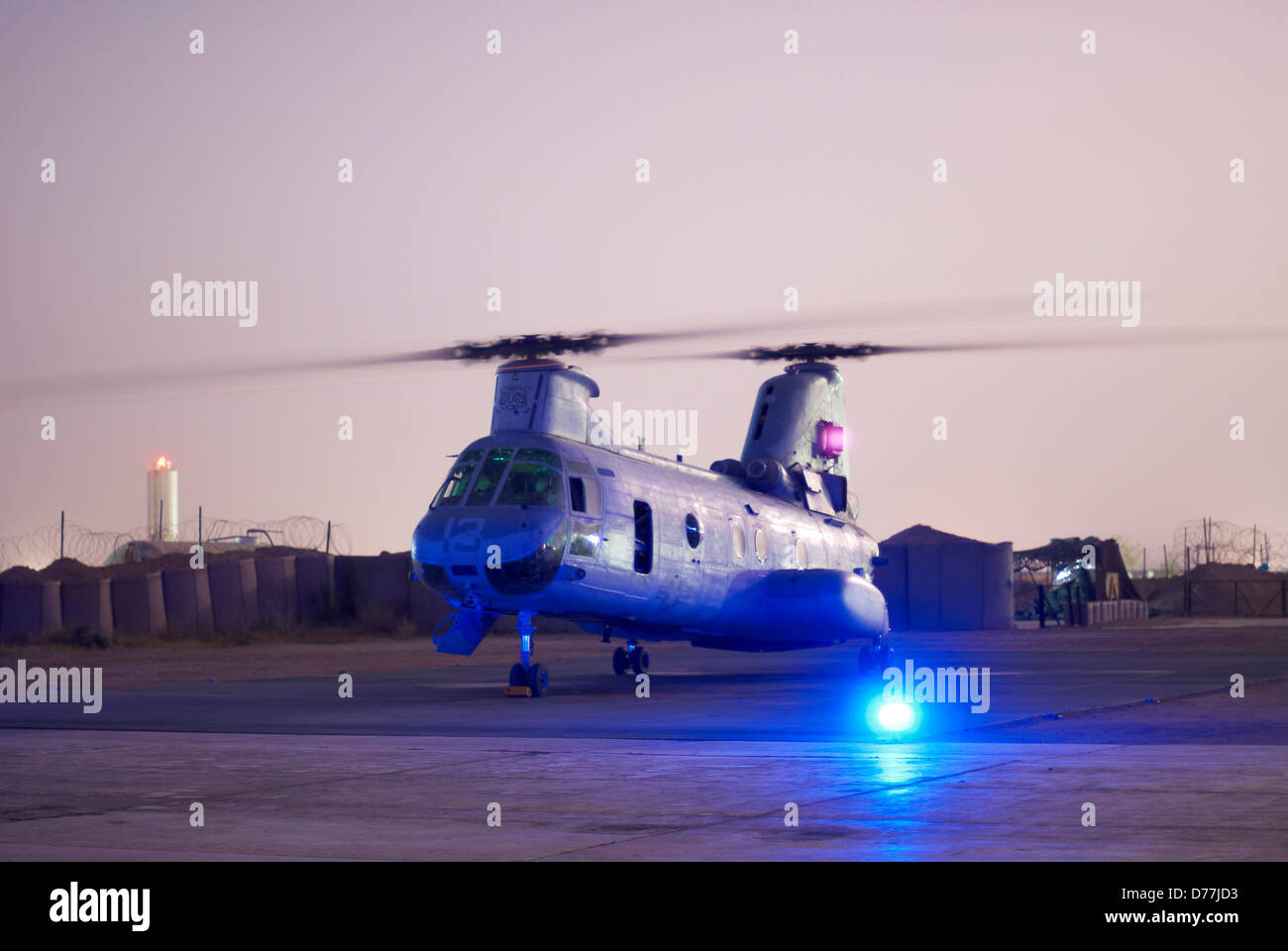 US Marine Corps CH-46 Sea Knight Phrog at Al-Taqaddum Air Base Iraq Stock Photo - Alamy