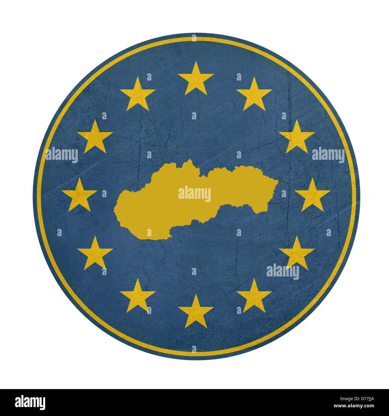 Slovakia european union flag background Cut Out Stock Images & Pictures ...