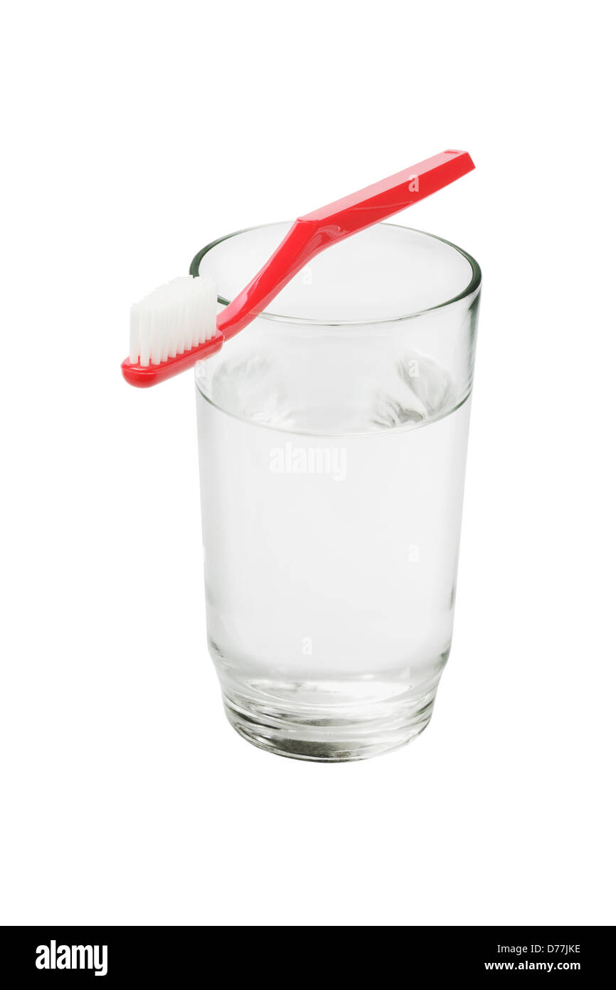 Toothbrush glass water hi-res stock photography and images - Alamy