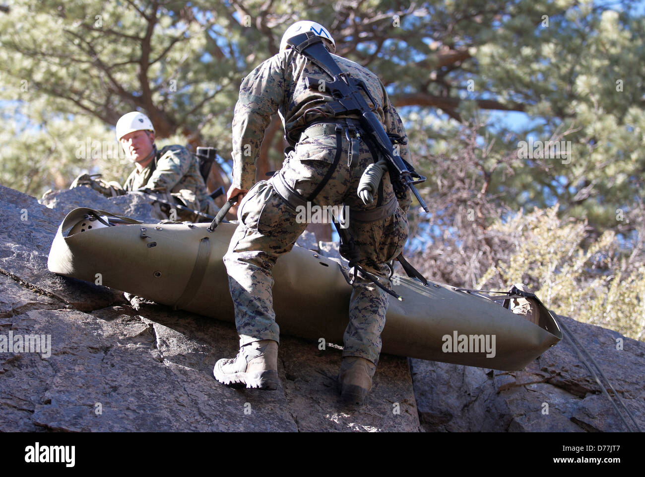 Military litter hi-res stock photography and images - Alamy