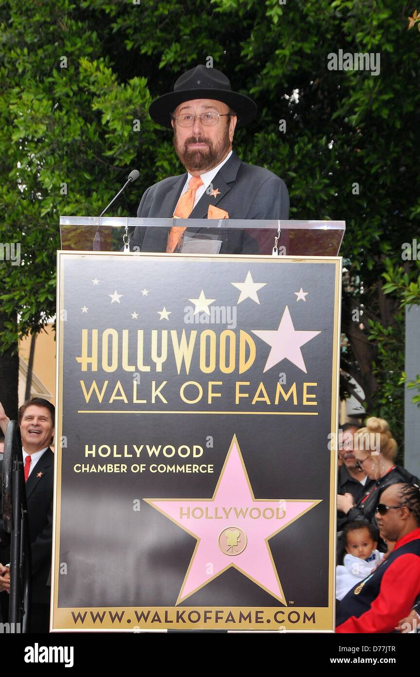 Shotgun Tom Kelly at the induction ceremony for Star on the Hollywood ...
