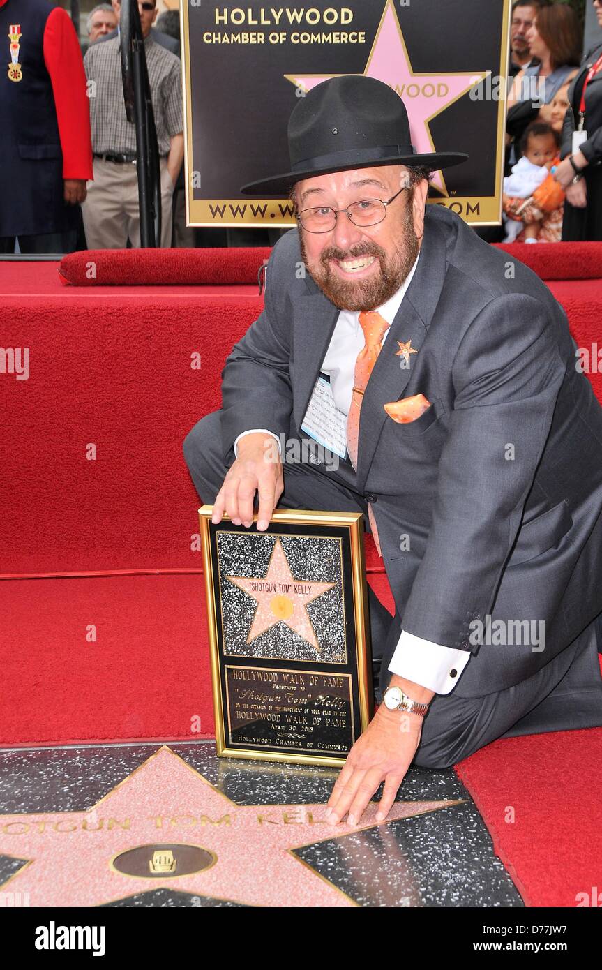 Shotgun Tom Kelly at the induction ceremony for Star on the Hollywood ...