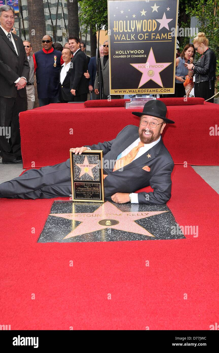 Shotgun Tom Kelly at the induction ceremony for Star on the Hollywood ...