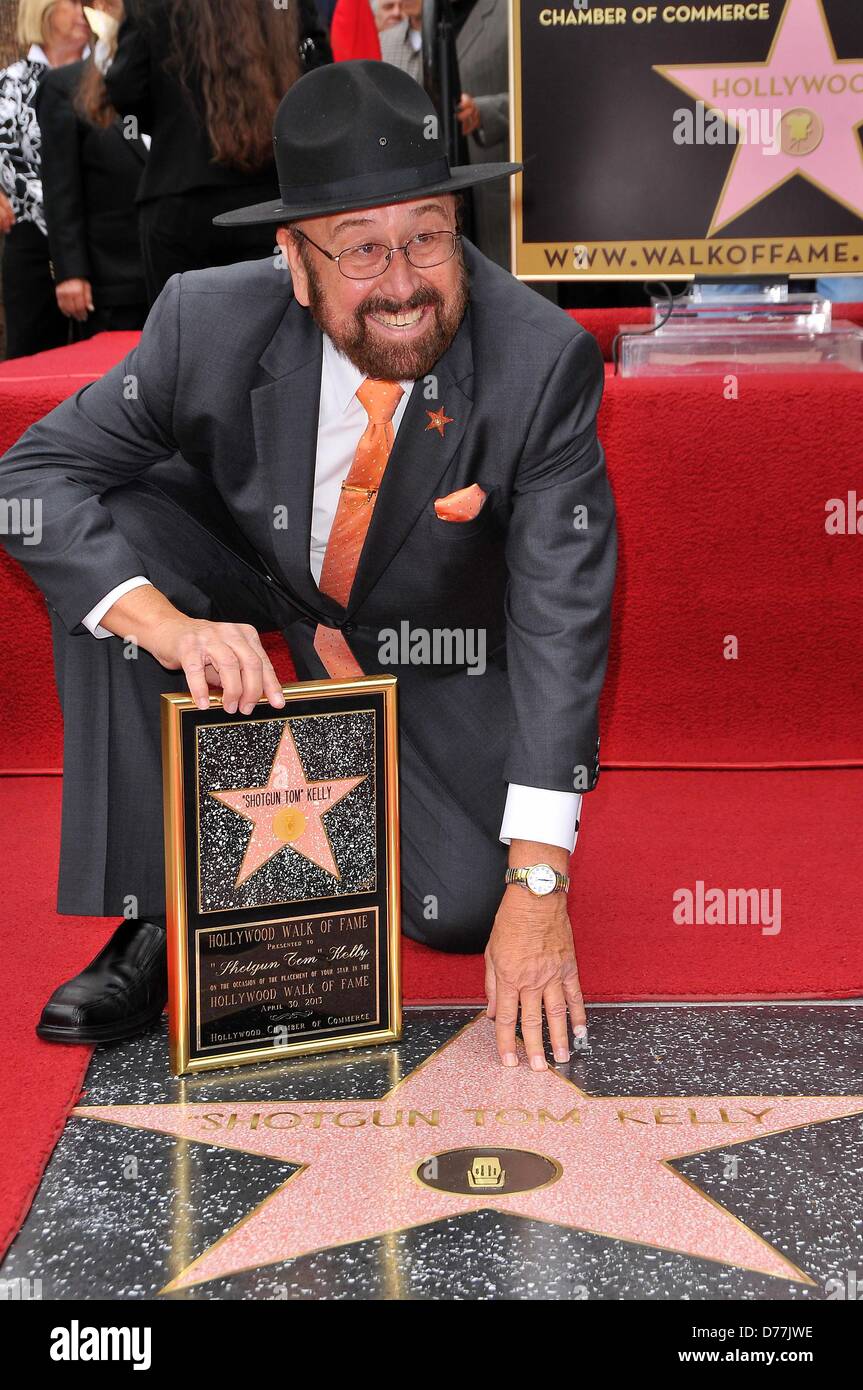 Shotgun Tom Kelly at the induction ceremony for Star on the Hollywood ...