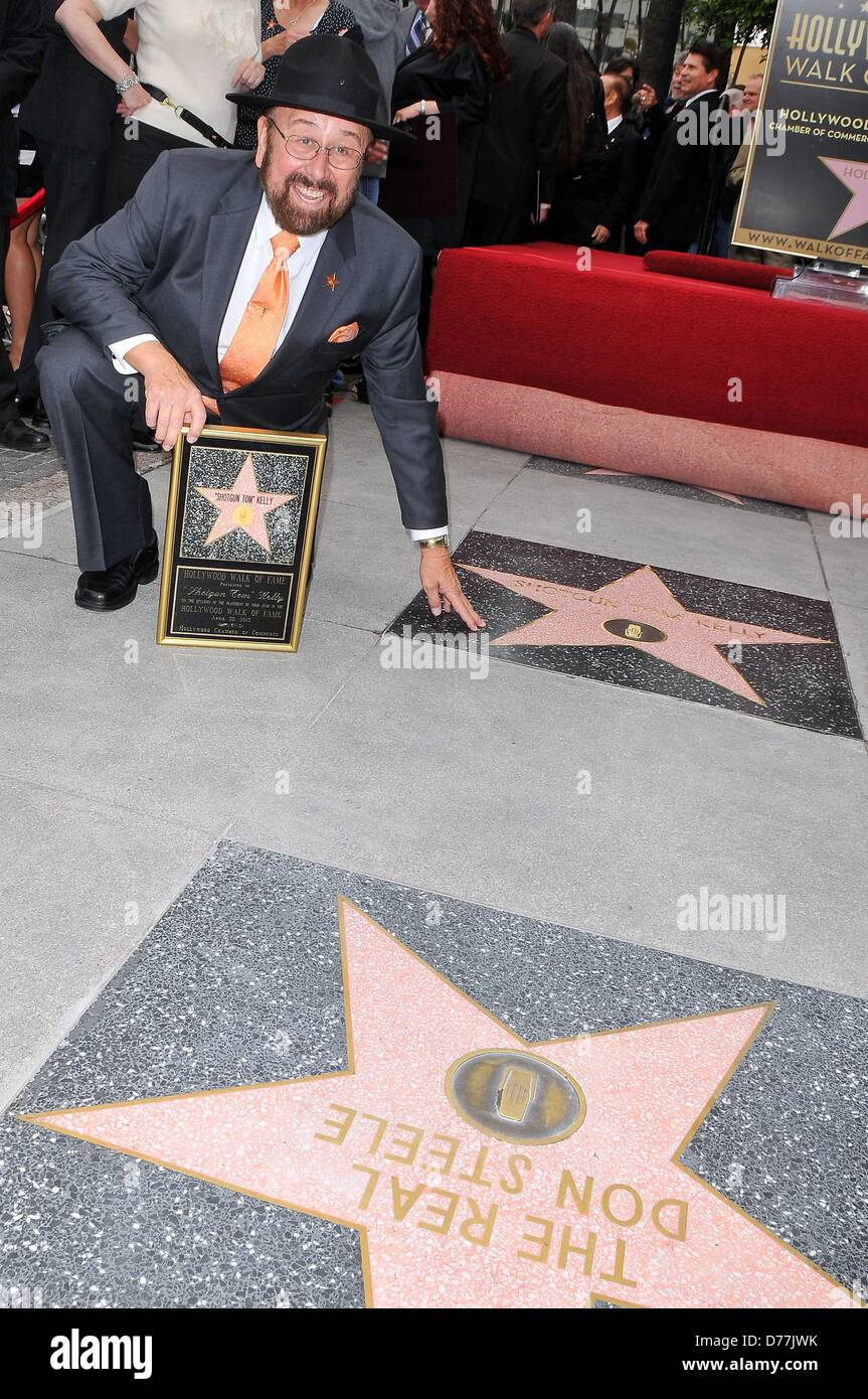 Shotgun Tom Kelly at the induction ceremony for Star on the Hollywood ...