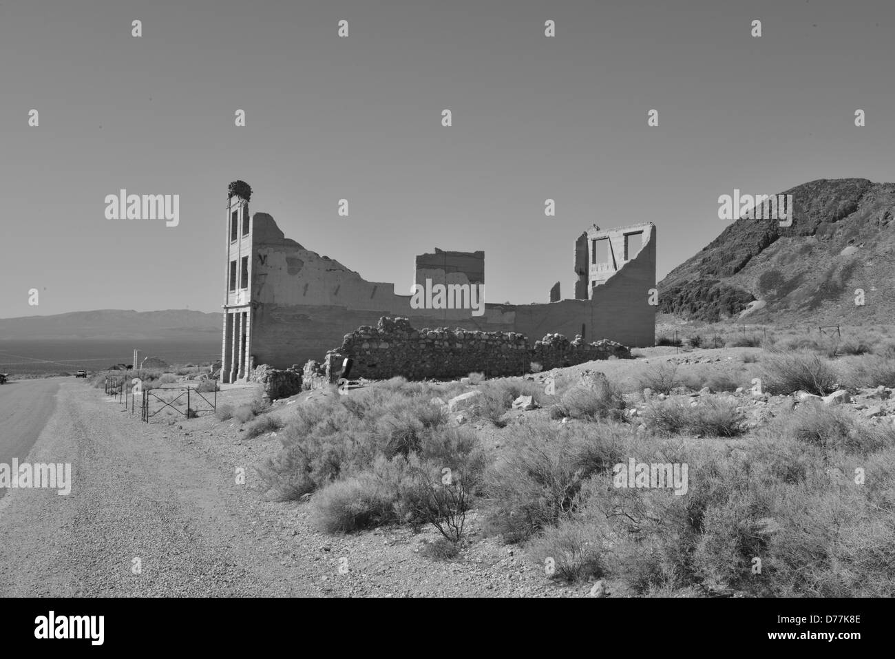 Rhyolite ghost town building Stock Photo - Alamy