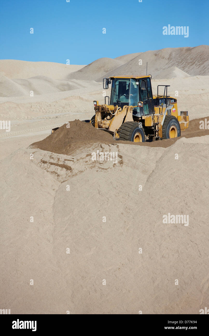 USA Oklahoma Picher Front end loader moves chat toxic by-product ...