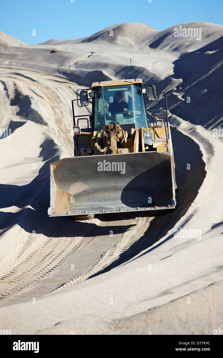 USA Oklahoma Picher Front end loader moves chat toxic by-product ...