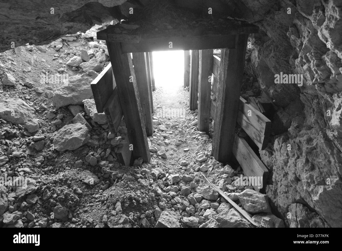Rhyolite gold mine entrance Stock Photo - Alamy