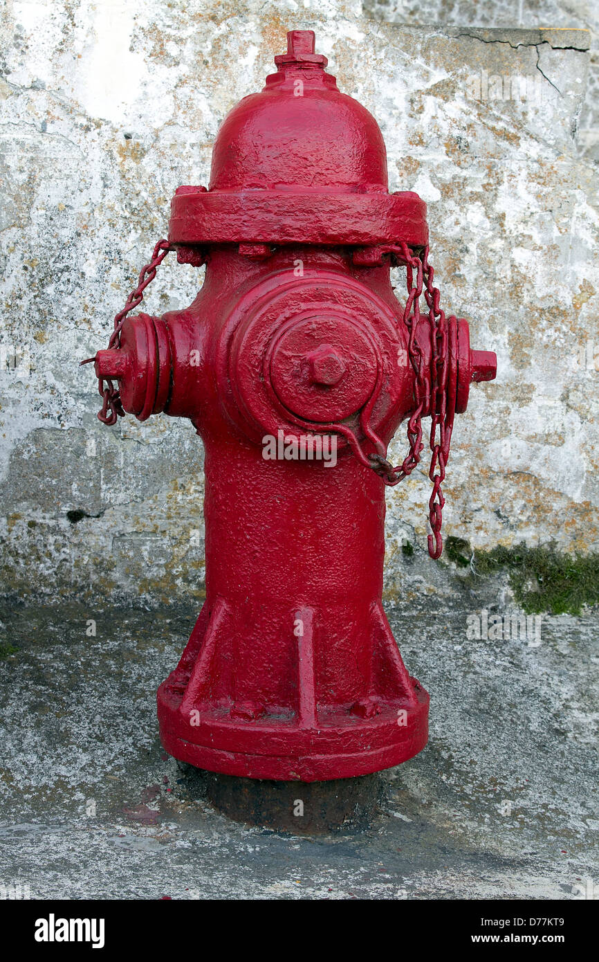 Red Fire Hydrant with Grunge Texture Background Stock Photo - Alamy