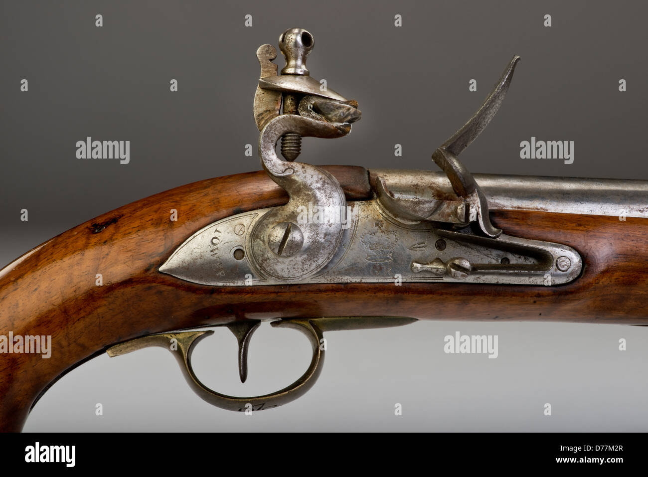18th Century English Tower Heavy Dragoon Tower Flintlock Pistol Stock ...