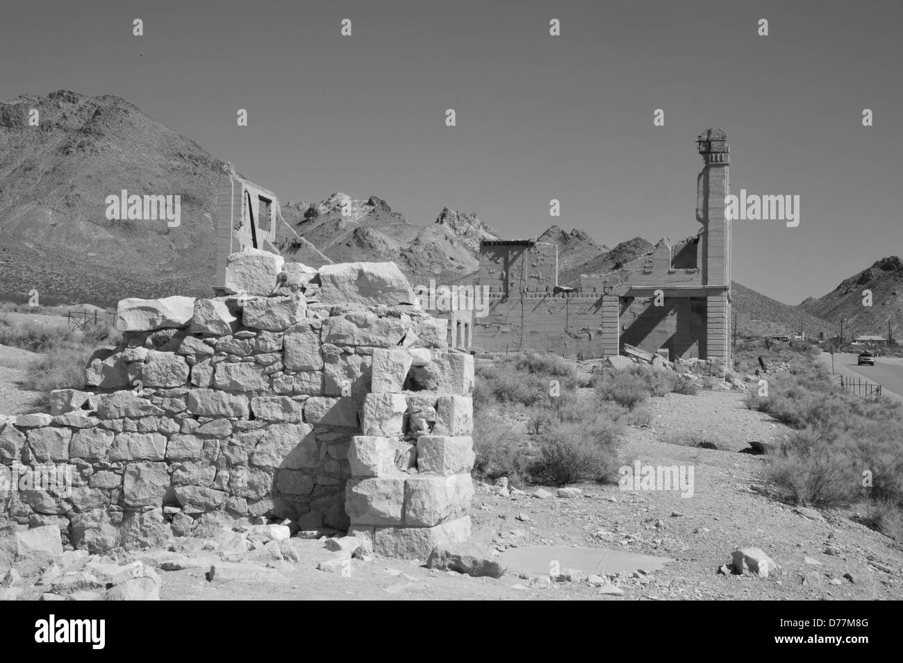 Rhyolite building Black and White Stock Photos & Images - Alamy