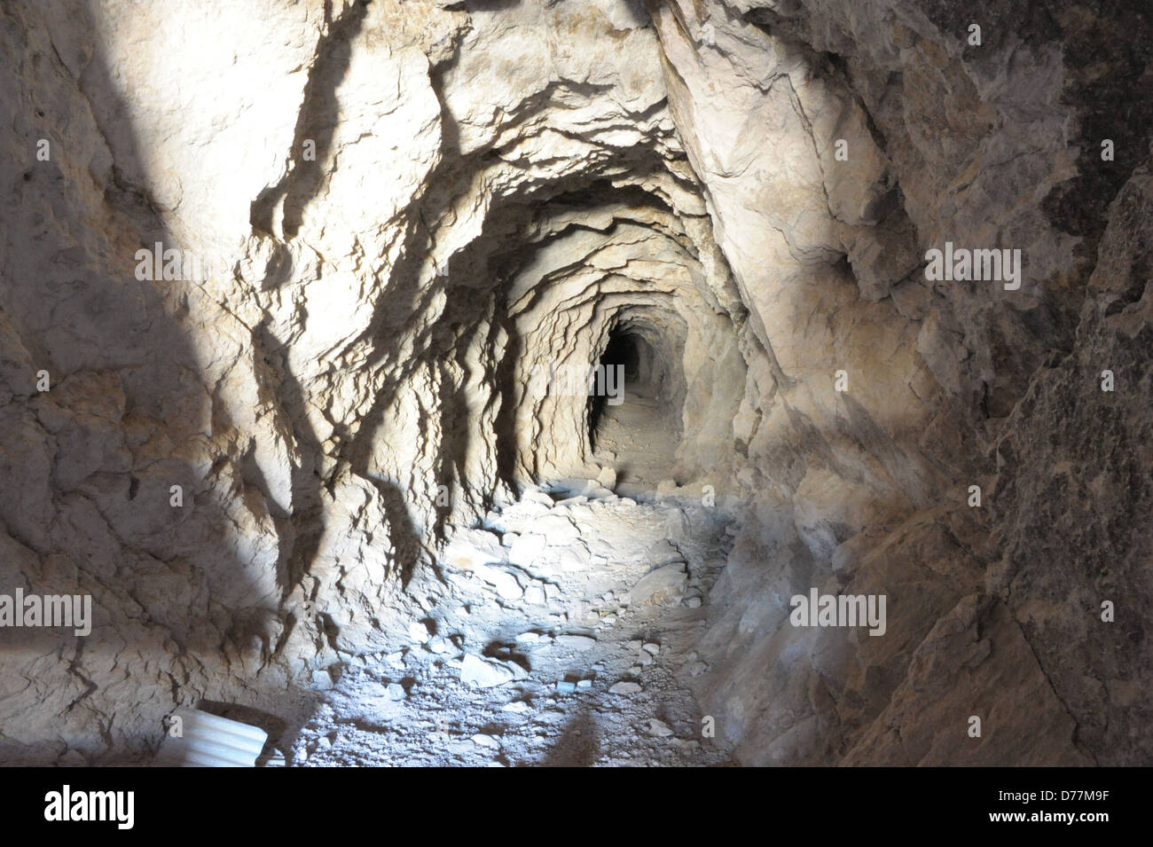 Rhyolite gold mine entrance Stock Photo - Alamy