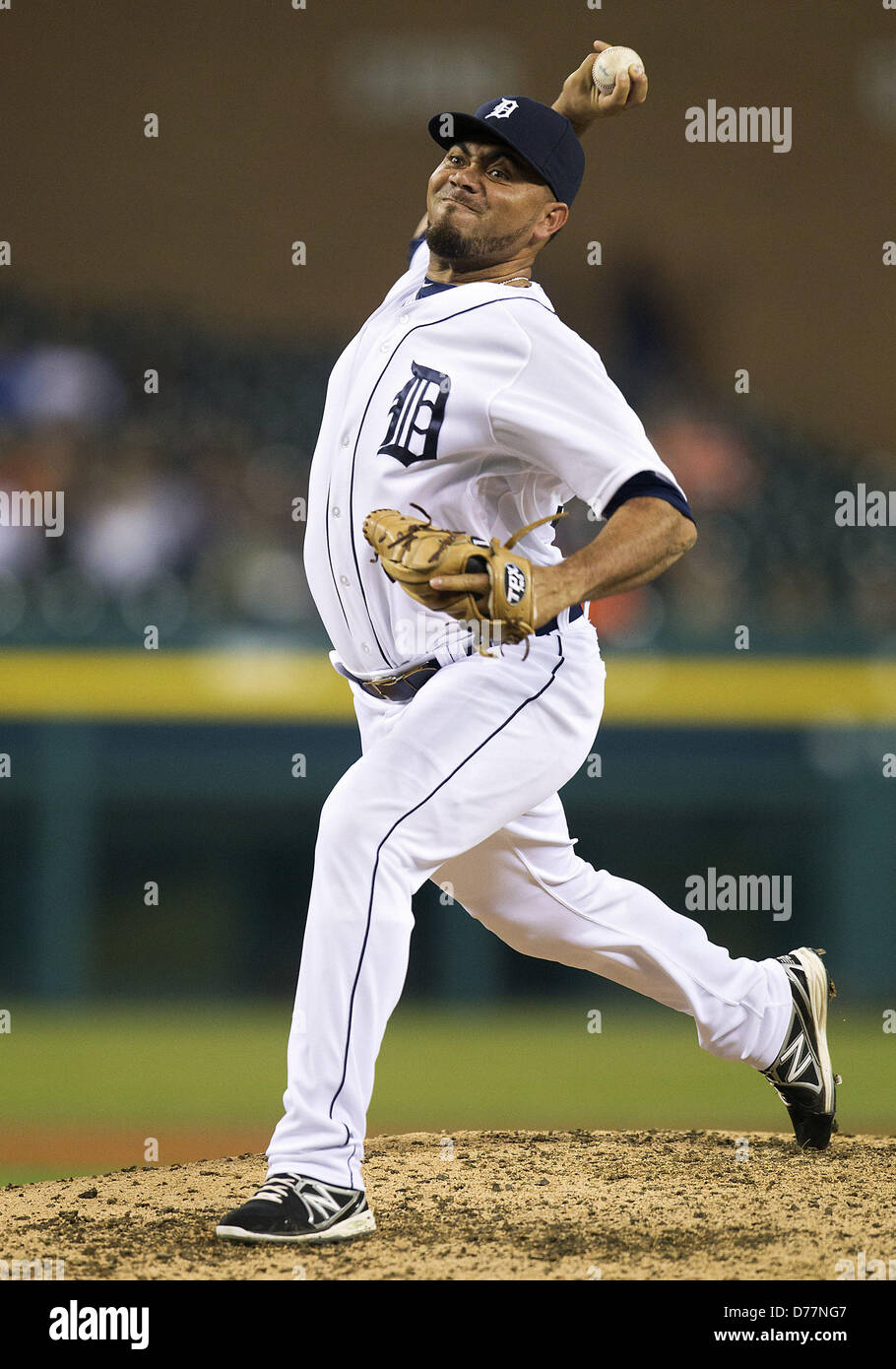Detroit, Michigan, USA. April 30, 2013. Detroit Tigers pitcher Joaquin ...