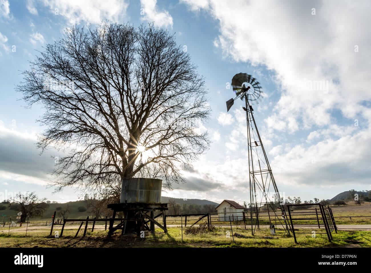 Windmill with clouds hi-res stock photography and images - Alamy