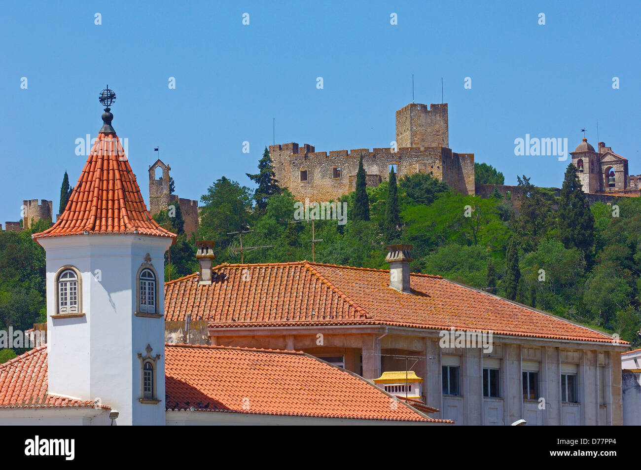 Exterior view templar castle hi-res stock photography and images - Alamy