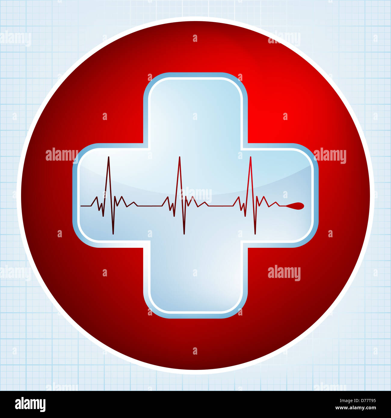 Heart and heartbeat symbol Easy Editable Template Without a ...