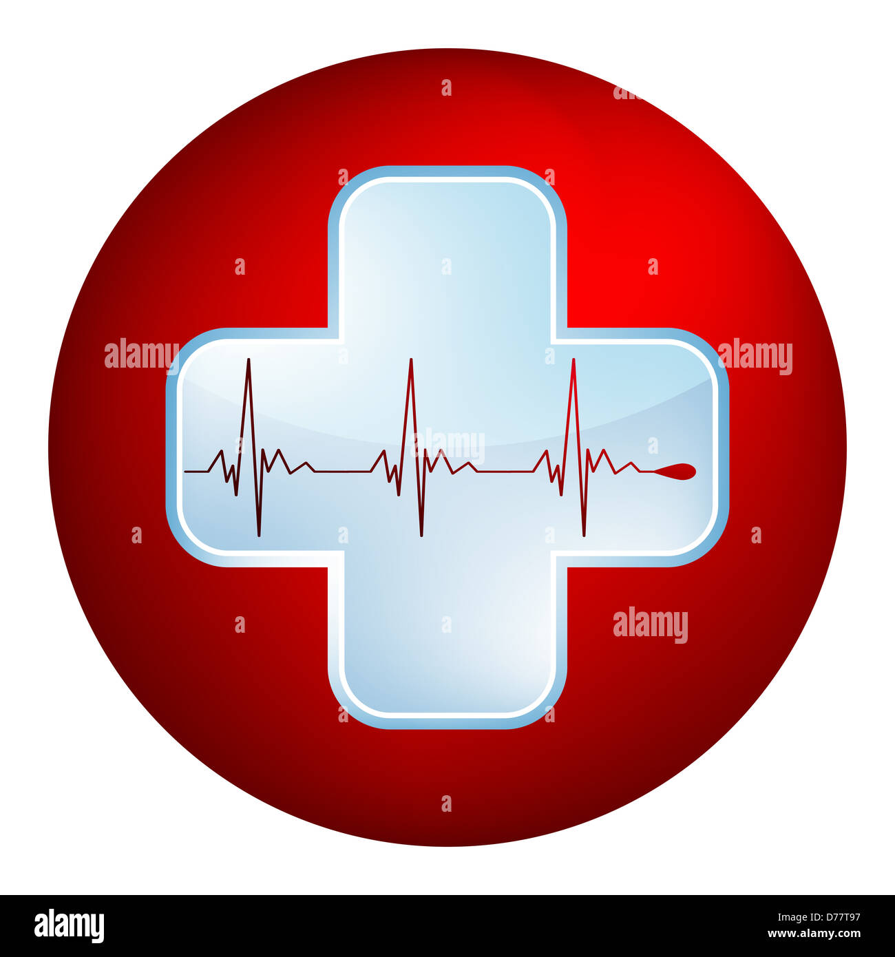 Medical Sign Shiny Button
