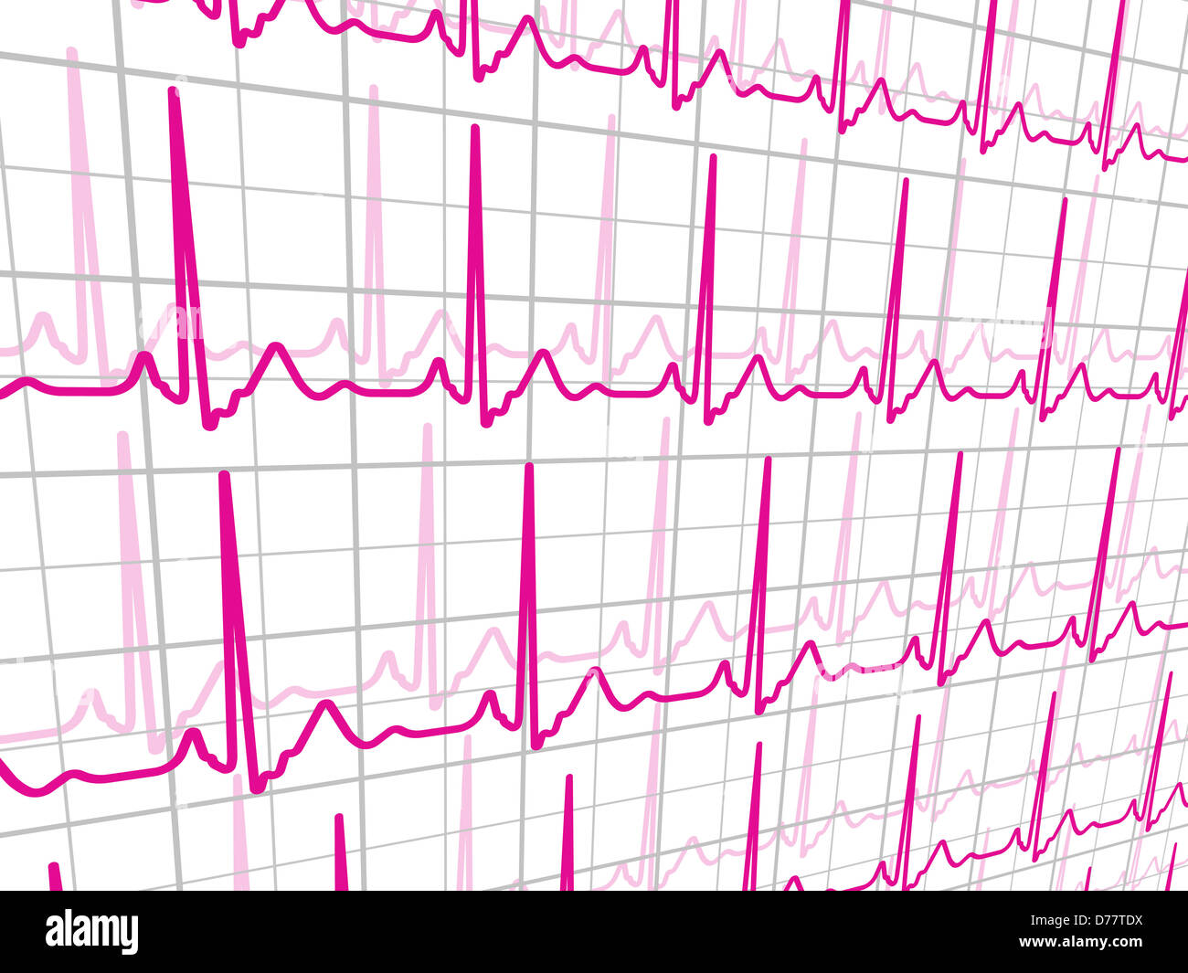 Heart beats cardiogram Stock Photo - Alamy