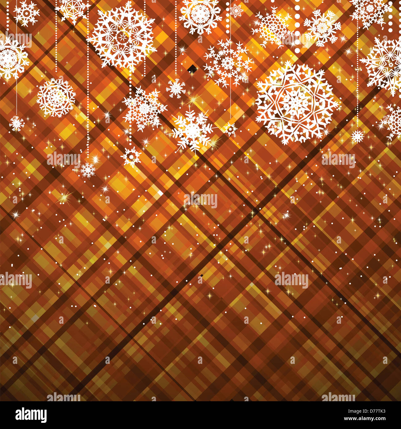 Orange christmas background, illustration Stock Photo - Alamy