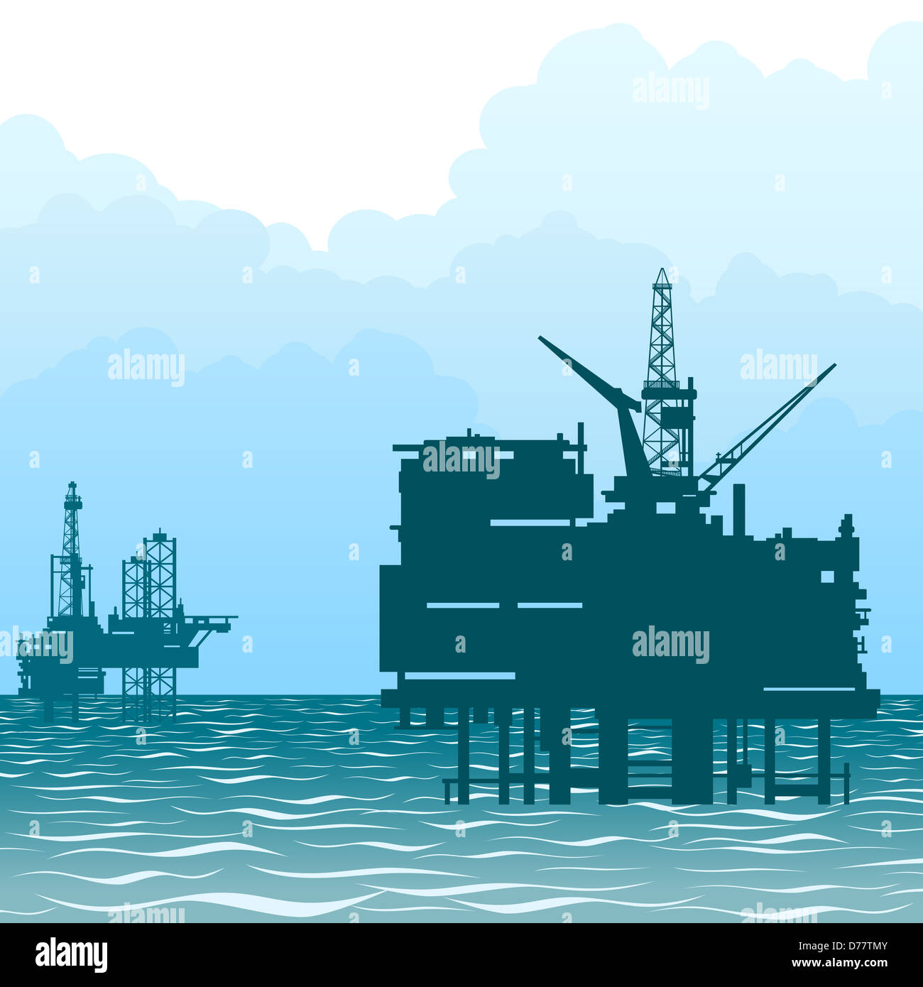 Mining and quarrying. Installations for the extraction of oil from the ...