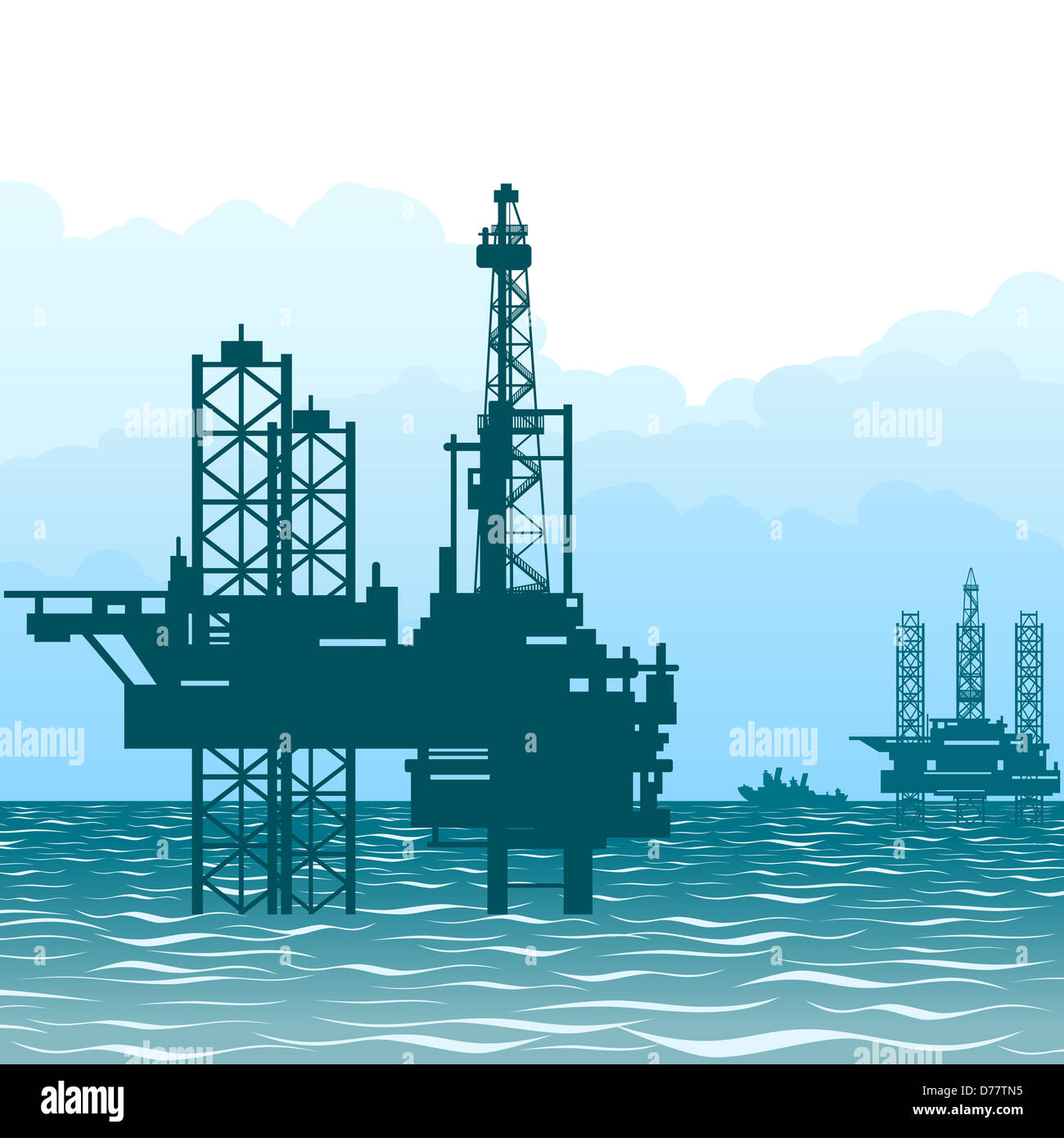 Mining and quarrying. Installations for the extraction of oil from the ...