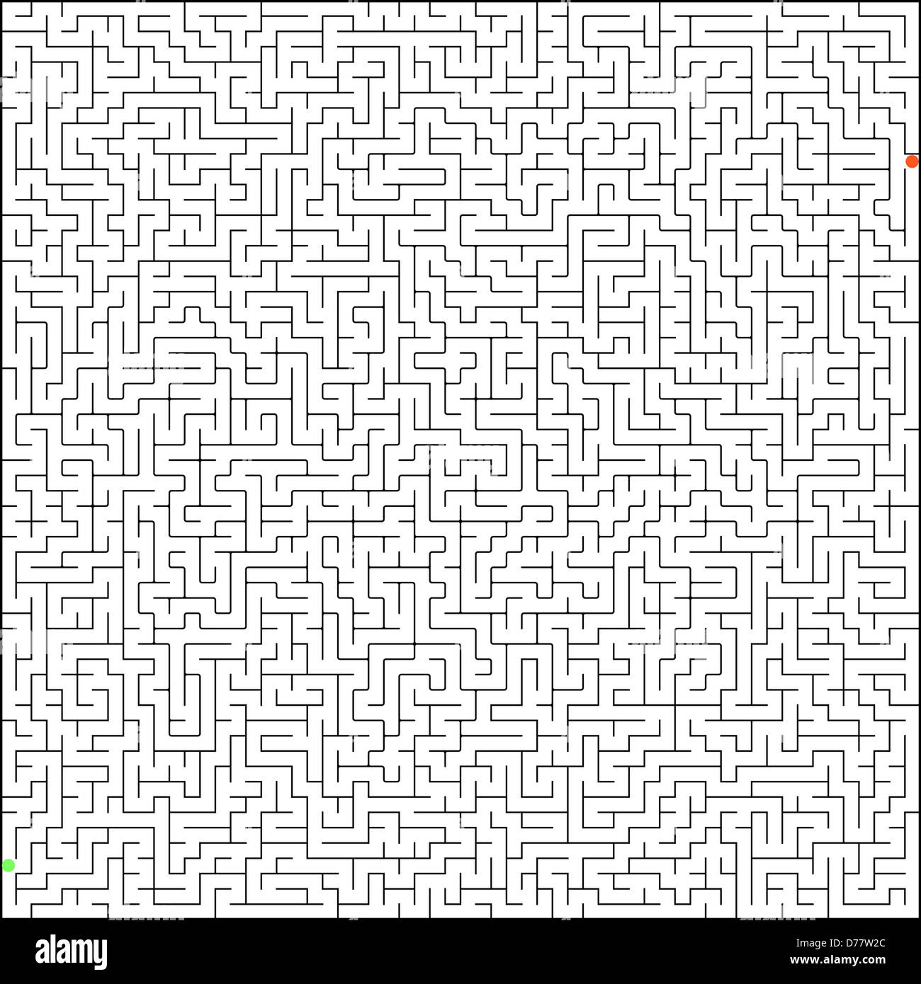 illustration of perfect maze Stock Photo - Alamy