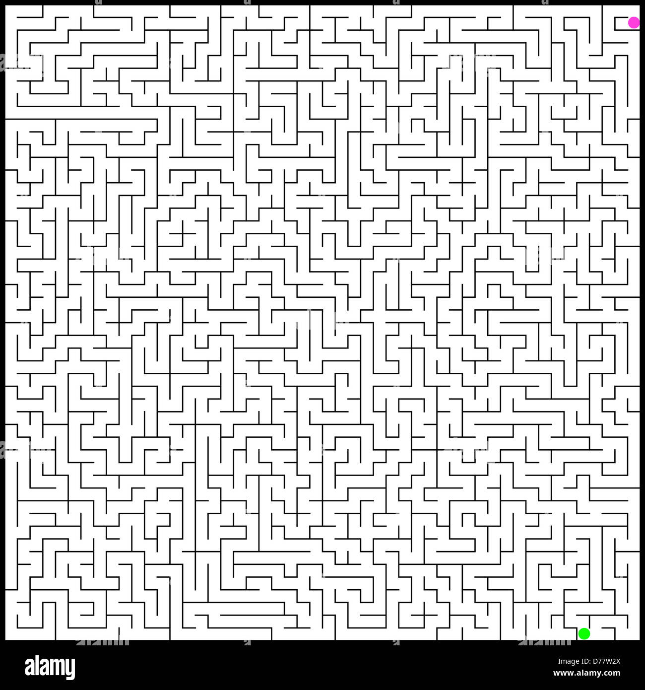 illustration of perfect maze Stock Photo - Alamy
